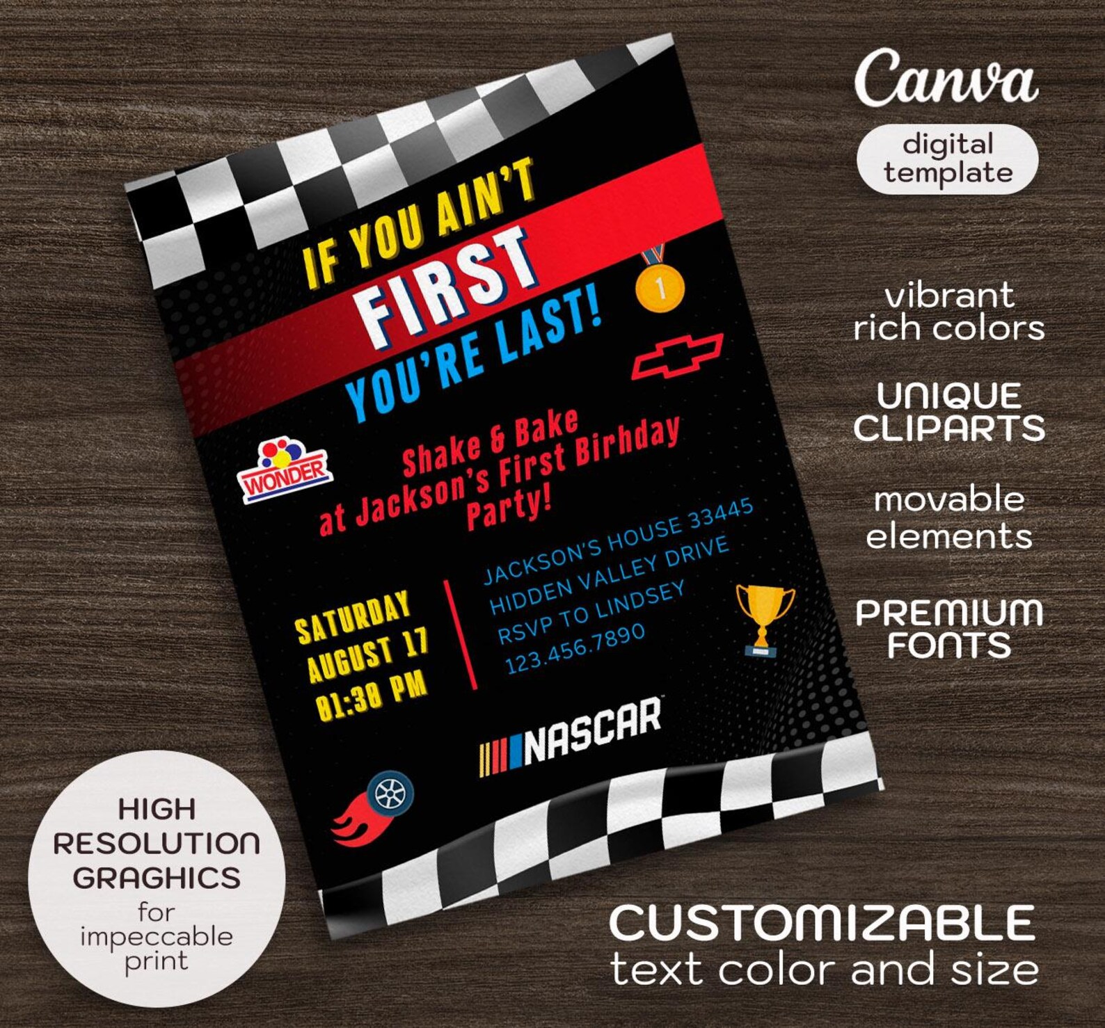 Nascar Party, Shake N Bake Birthday, Ricky Bobby, Boy Racing Invitation ...