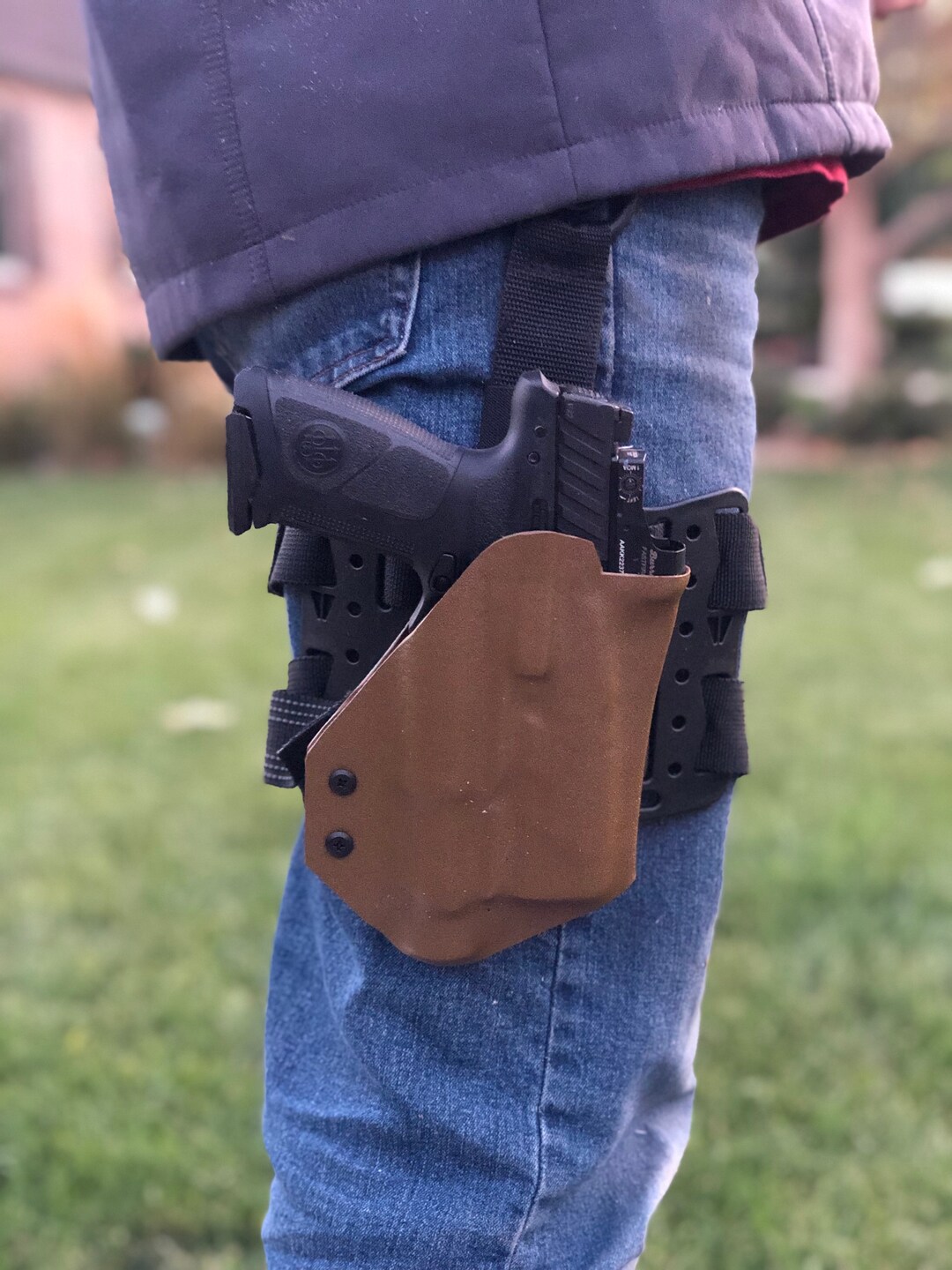 Glock 20/21 Drop Holster - OWB Drop Leg- Compatible With Flashlights - Etsy