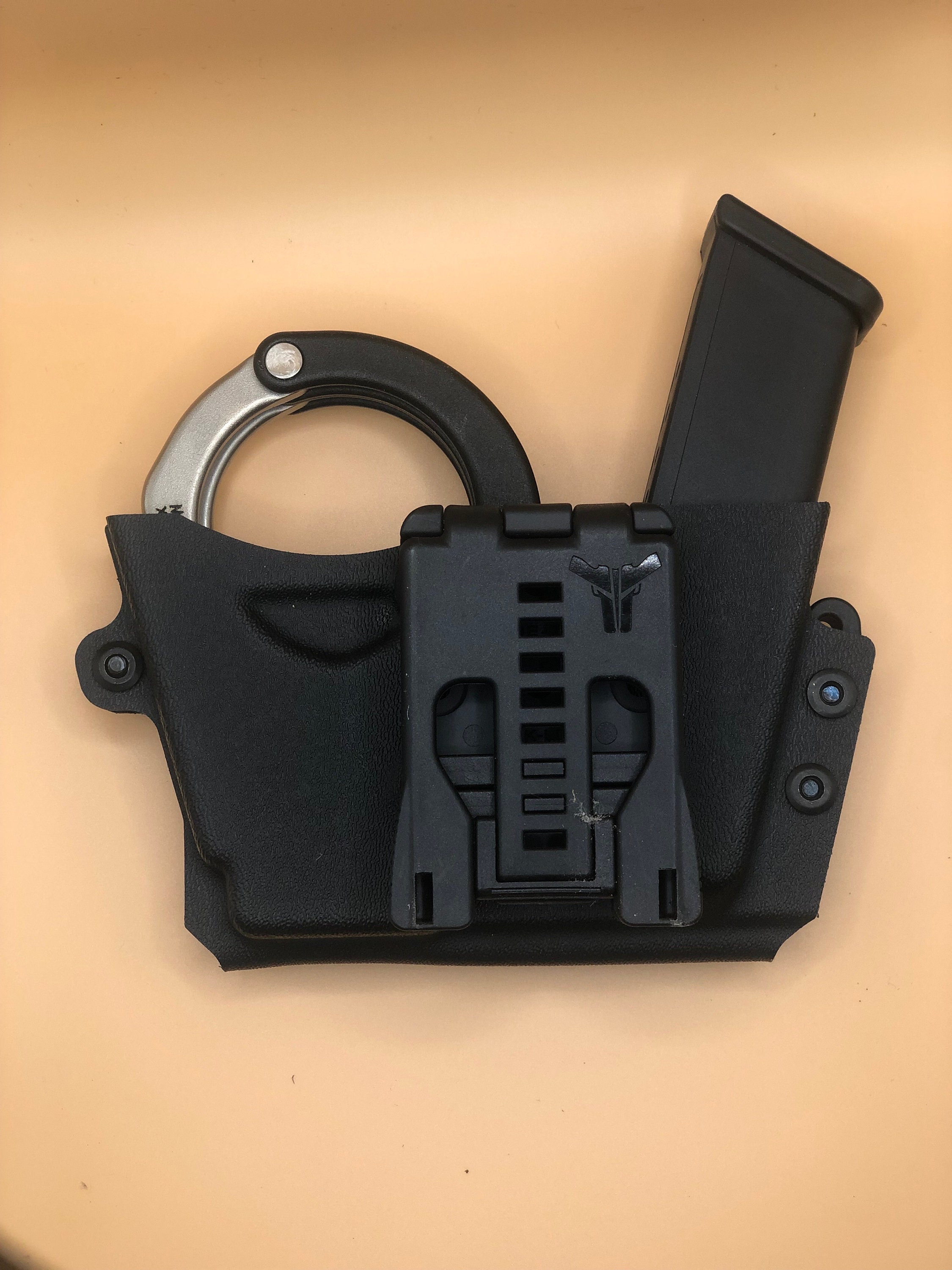 Versatile Handcuff Carrier With Pistol Mag Holder Ideal for - Etsy