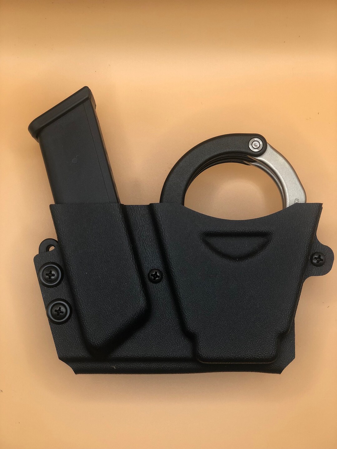 Handcuff Carrier With Pistol Mag Holder: Law Enforcement Gear - Etsy