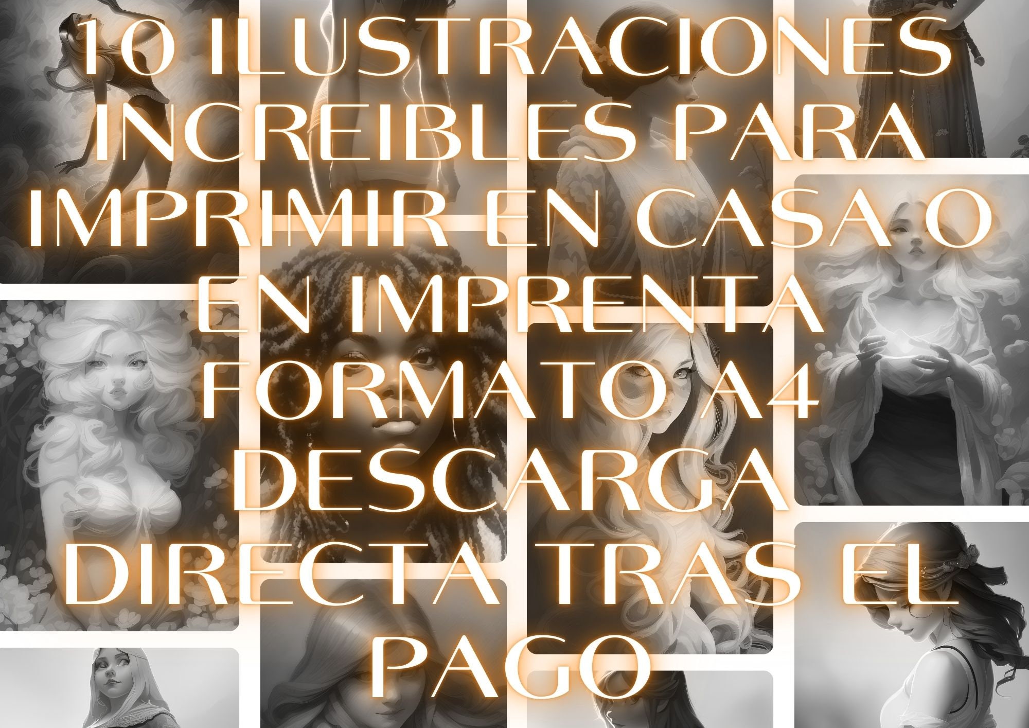 10 Increíbles imágenes en PDF para colorear e imprimir en casa - Etsy ...