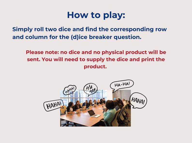 Table Talk Dice Icebreaker Game | Team Building Games | Work Games ...