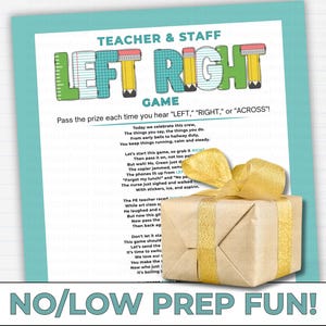 Teacher & Staff Left Right Across Game | Left Right Poem | School Team ...