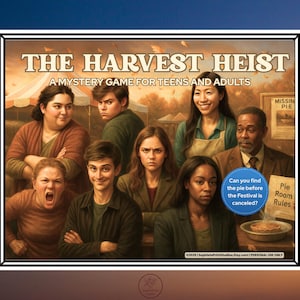Harvest Heist Escape Room | Fall Party Game | Family Escape Room ...