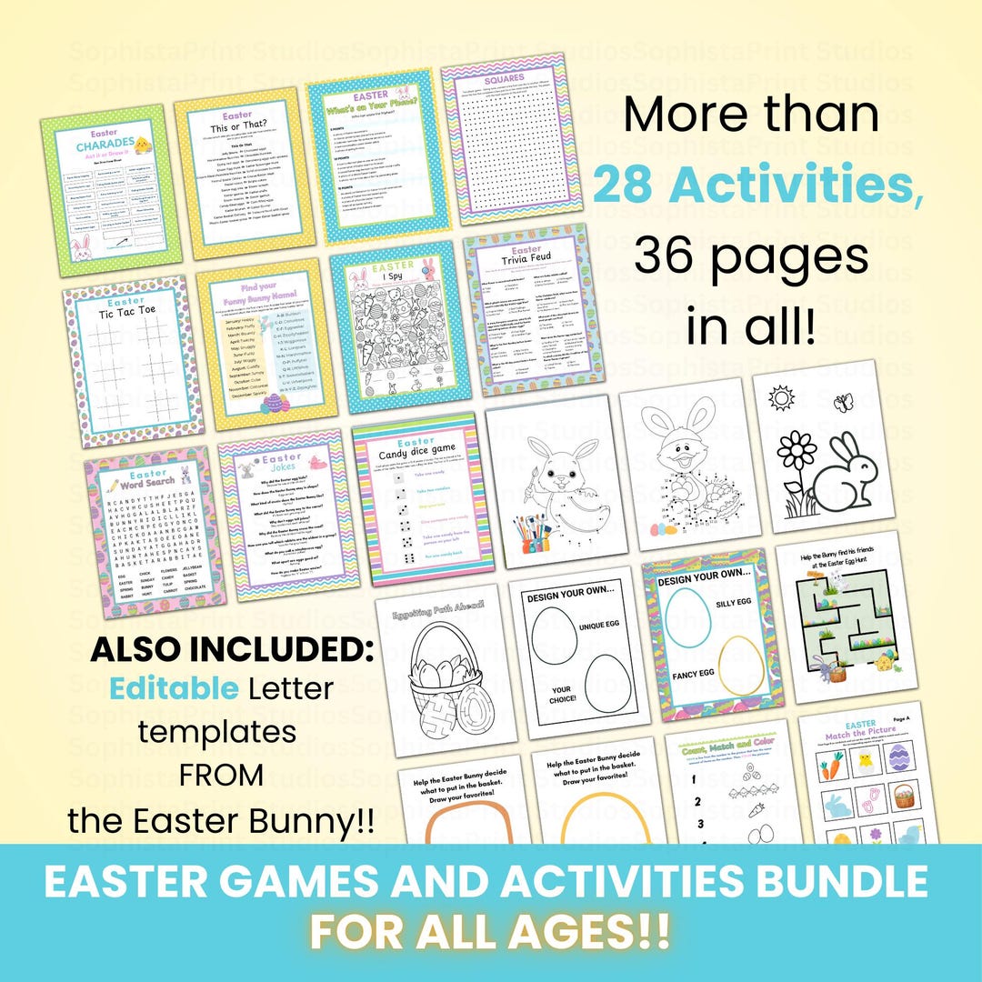 Easter Activities and Games | Letter From the Easter Bunny | Easter ...