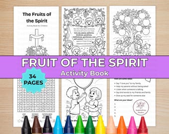 Fruits of the Spirit Coloring Page | Galatians 5:22-23 Bible Activity ...