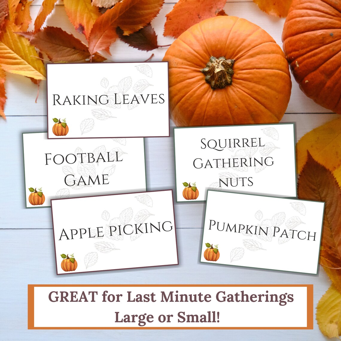 Fall Charades Party Game, Fall Printable Game, Fall Draw Pictures Game ...