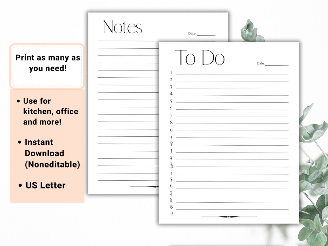 Printable Grocery List and Meal Planner Bundle With Bonus to Do List ...