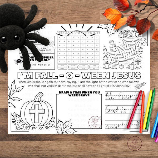 Halloween Placemat - Etsy