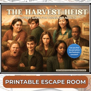 Harvest Heist Escape Room | Fall Party Game | Family Escape Room ...