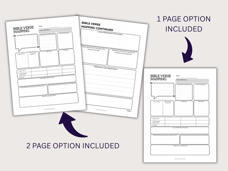 Bible Verse Mapping Journal | Bible Study Notes | Christian Journal ...