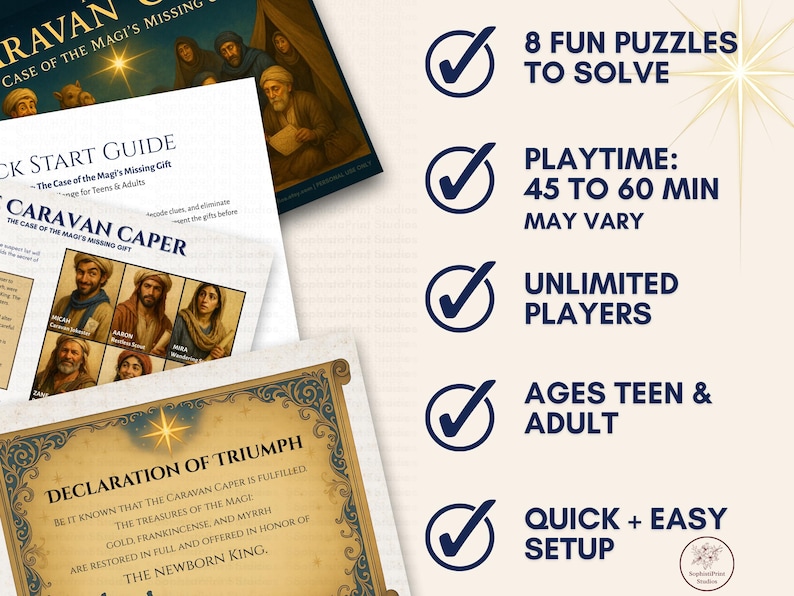 Nativity Escape Room | Christian Christmas Party Game | Family Escape ...