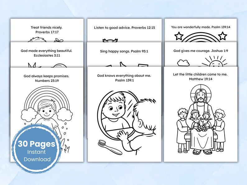 30 Preschool Christian Coloring Pages | Gods Love Coloring | Church ...