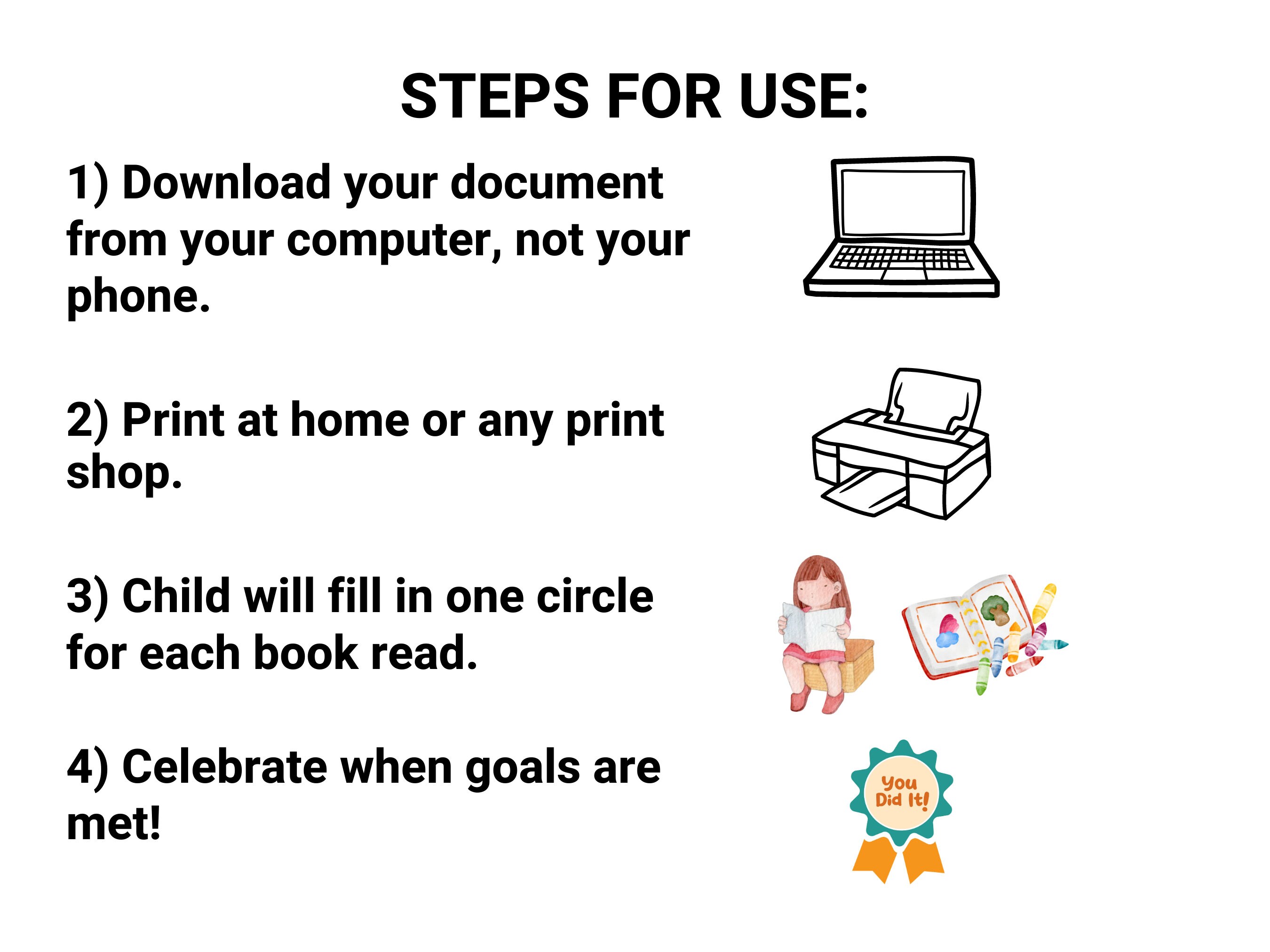 Summer Reading Chart for Older Children Reading Reward Chart Reading ...