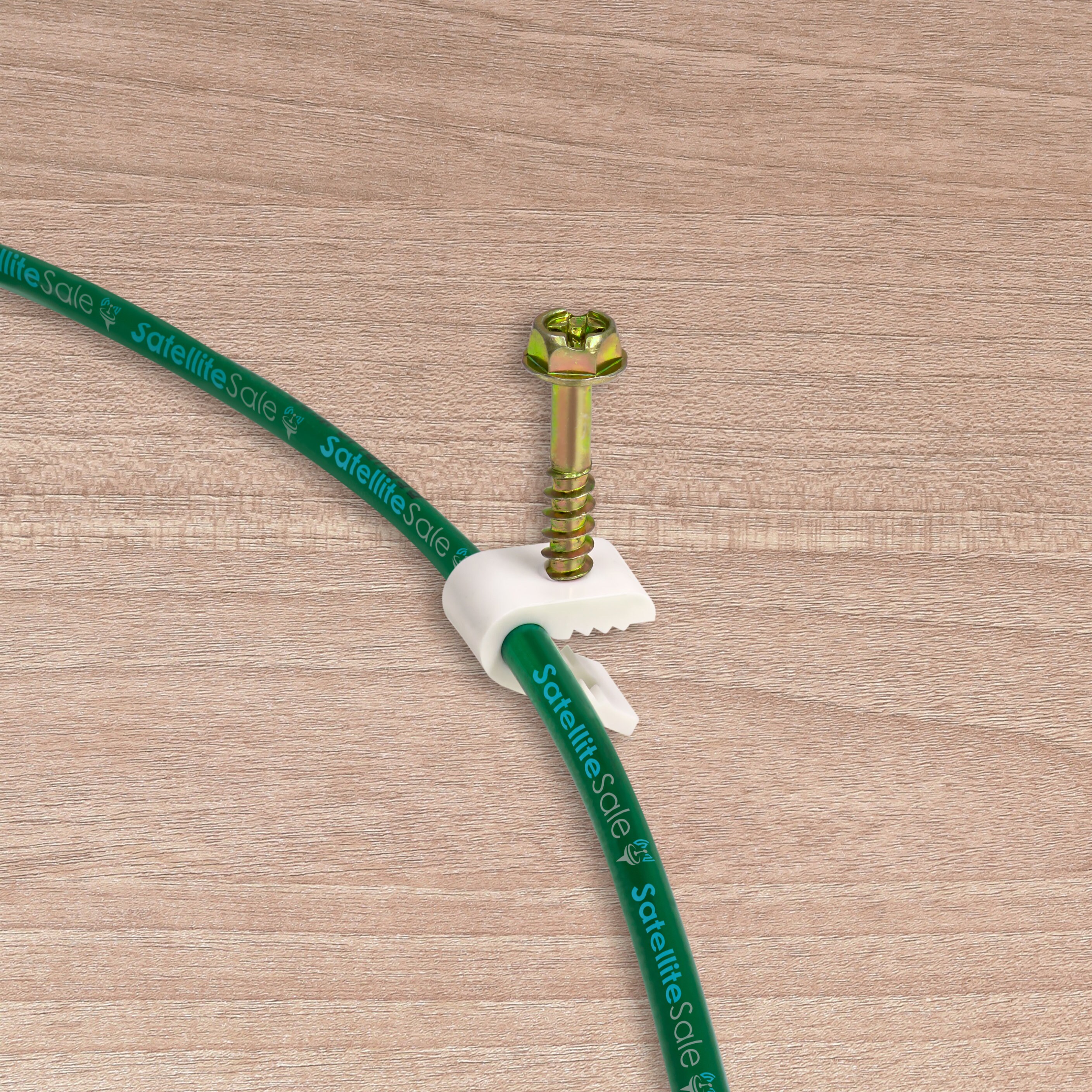 Satellitesale Single Ground Screw Black and White Clips for Single ...