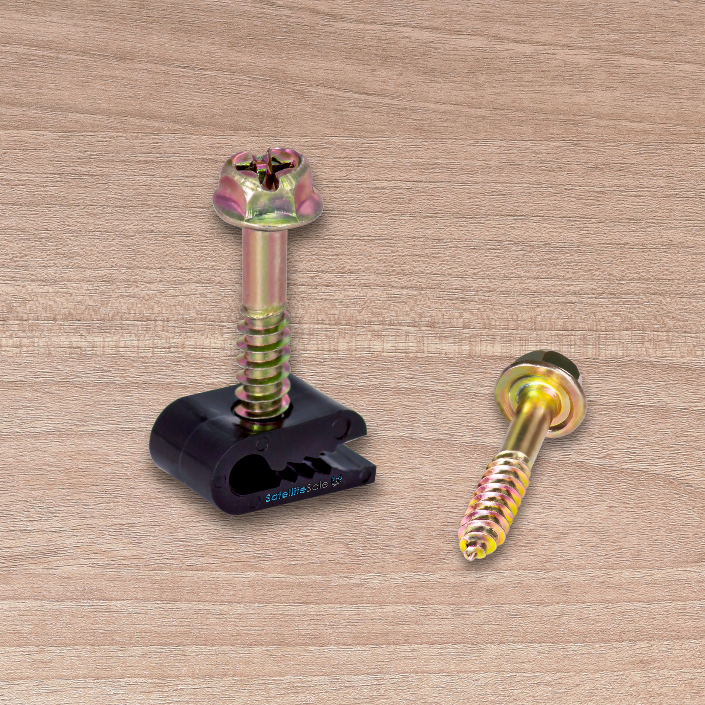 Satellitesale Single Ground Screw Black and White Clips for Single ...