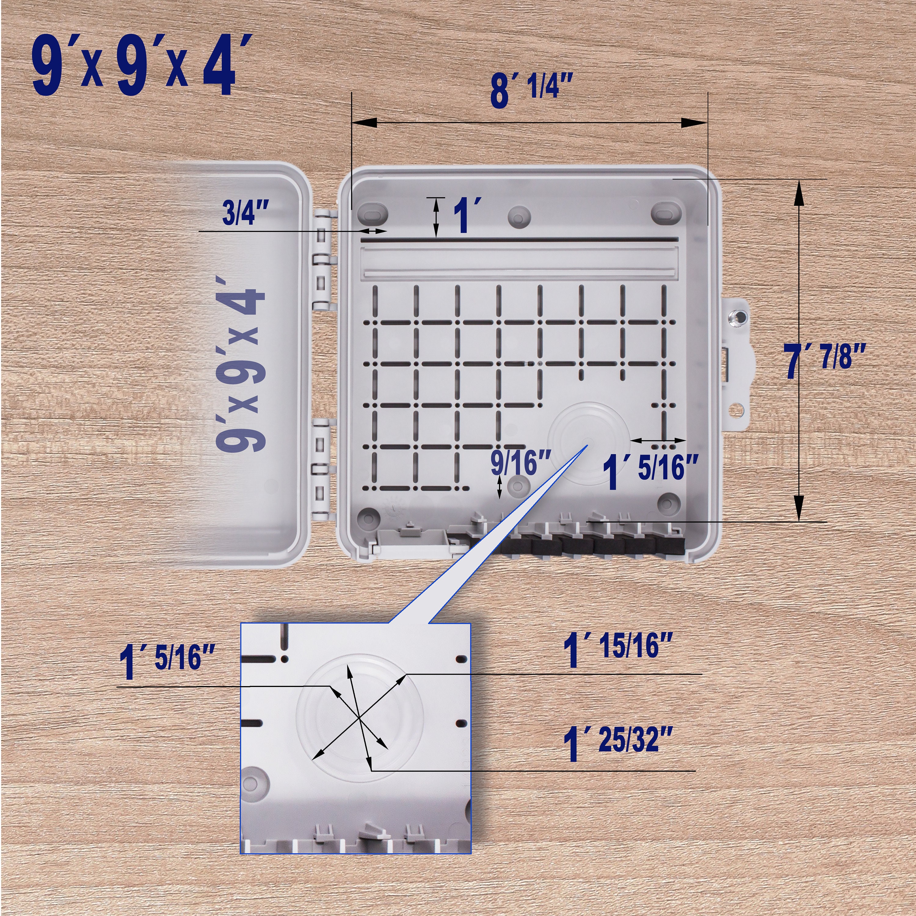 Satellitesale Weatherproof Junction Box Heavy Duty Enclosure Inches Uv ...