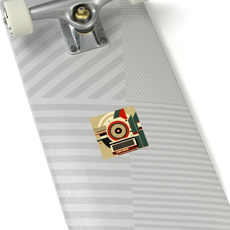 Mid Century Modern Geometric Square Stickers, Indooroutdoor - Etsy