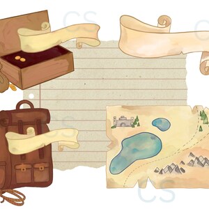 Dnd Rustic Watercolor Clipart, Roleplay Game PNG, Digital Scrapbook ...