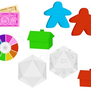 Boardgame PNG Bundle, Game Pieces PNG Set - Etsy