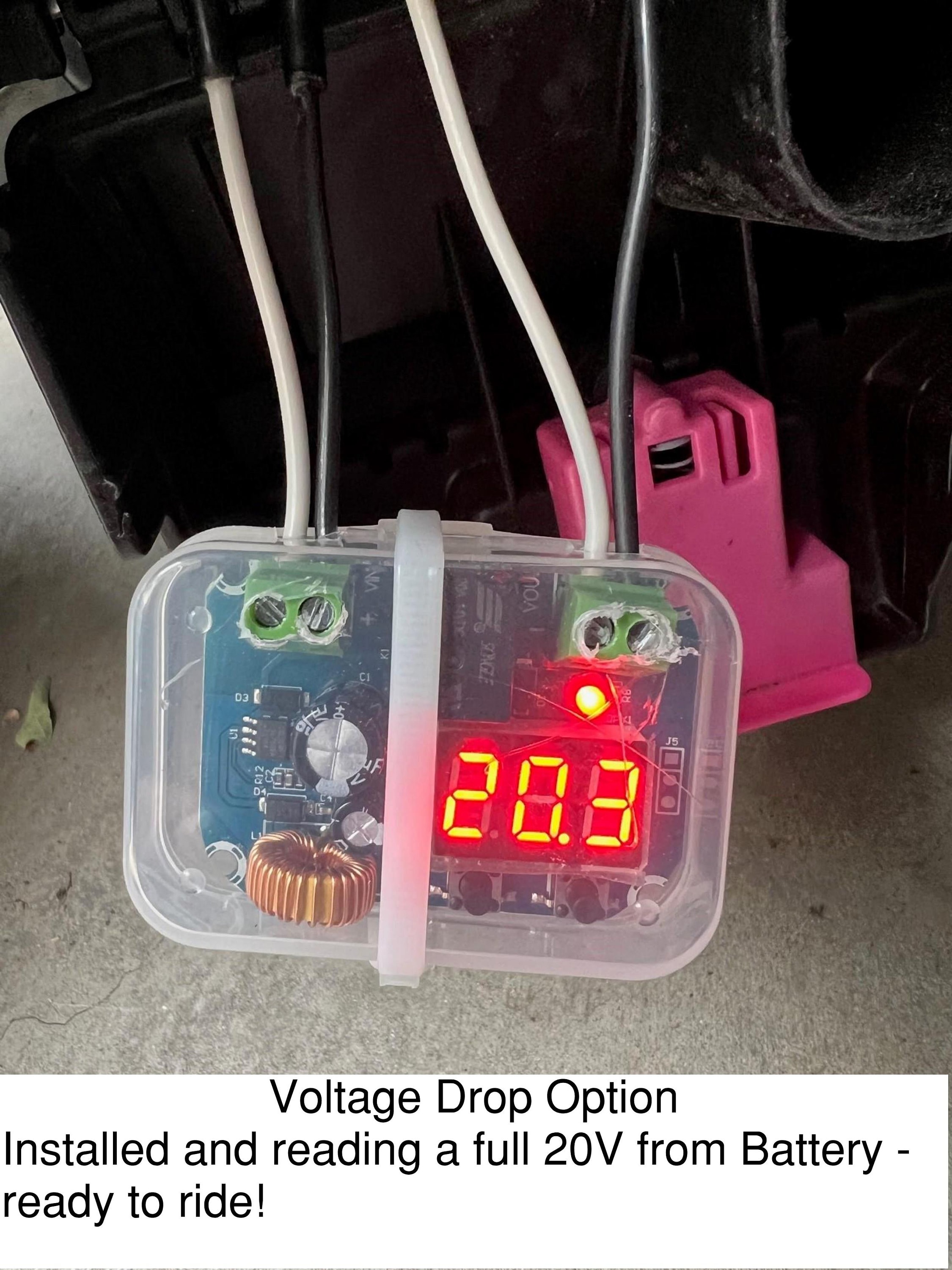 Power Wheels Ride on Dewalt 20v Adapter and Voltage Protection Option ...