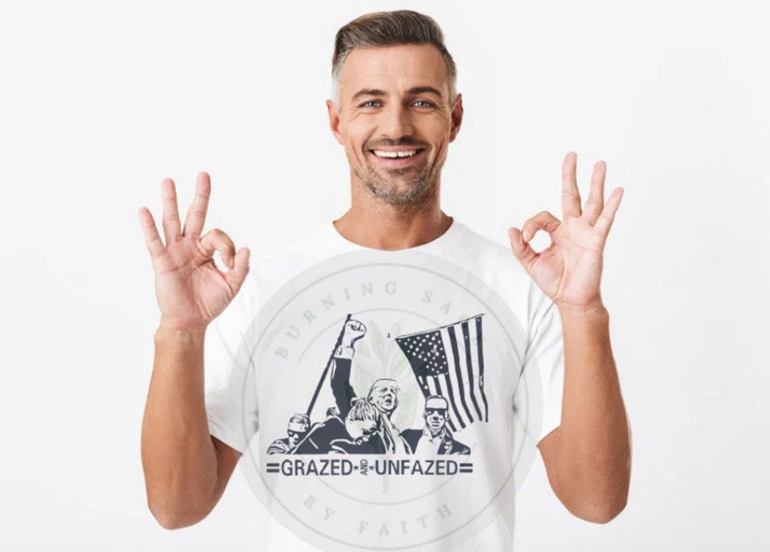 Trump Grazed and Unfazed Svg DIGITAL FILE ONLY Cut File - Etsy