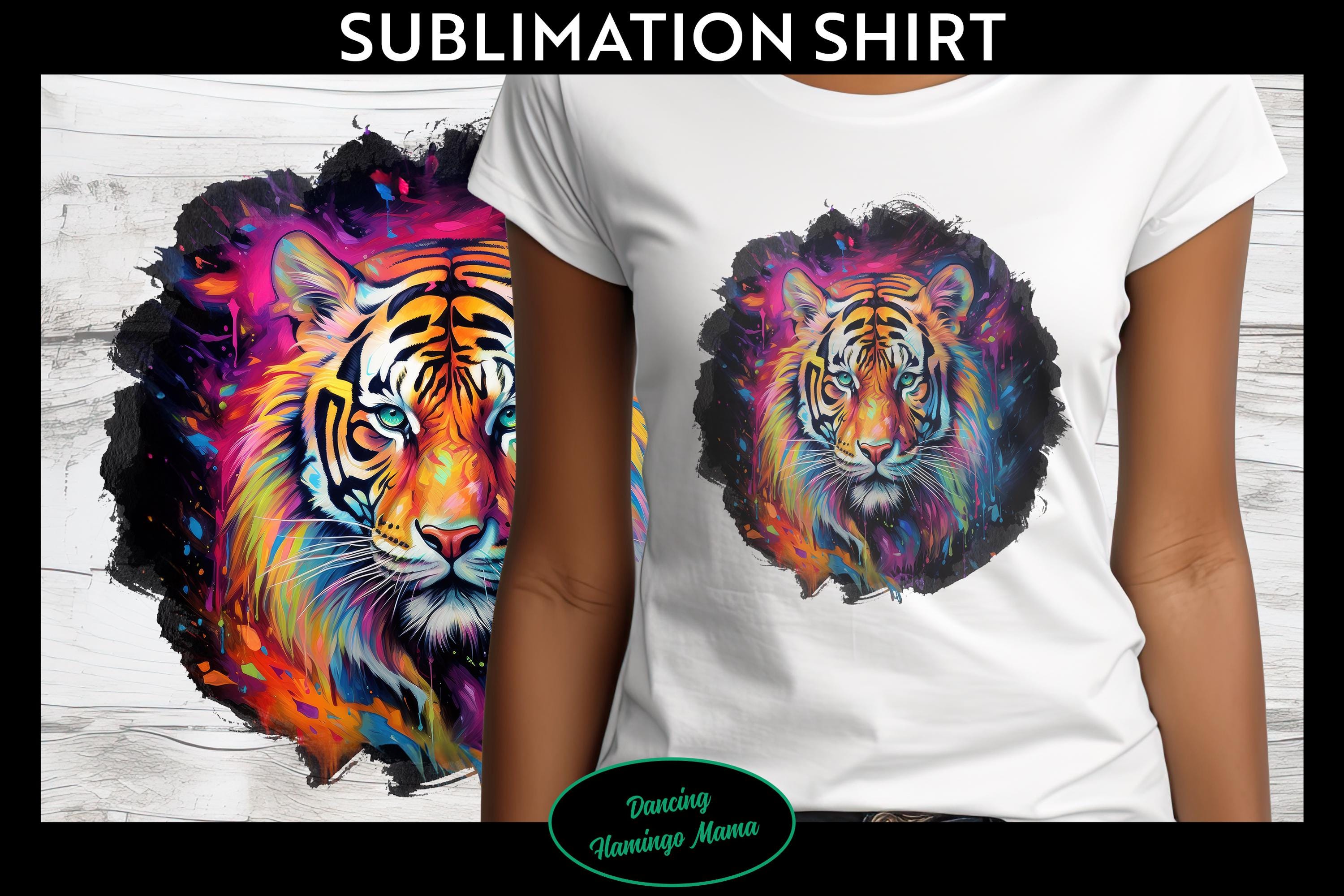 Tiger Head Color Pop - PNG Digital Download for T-shirts/direct to ...