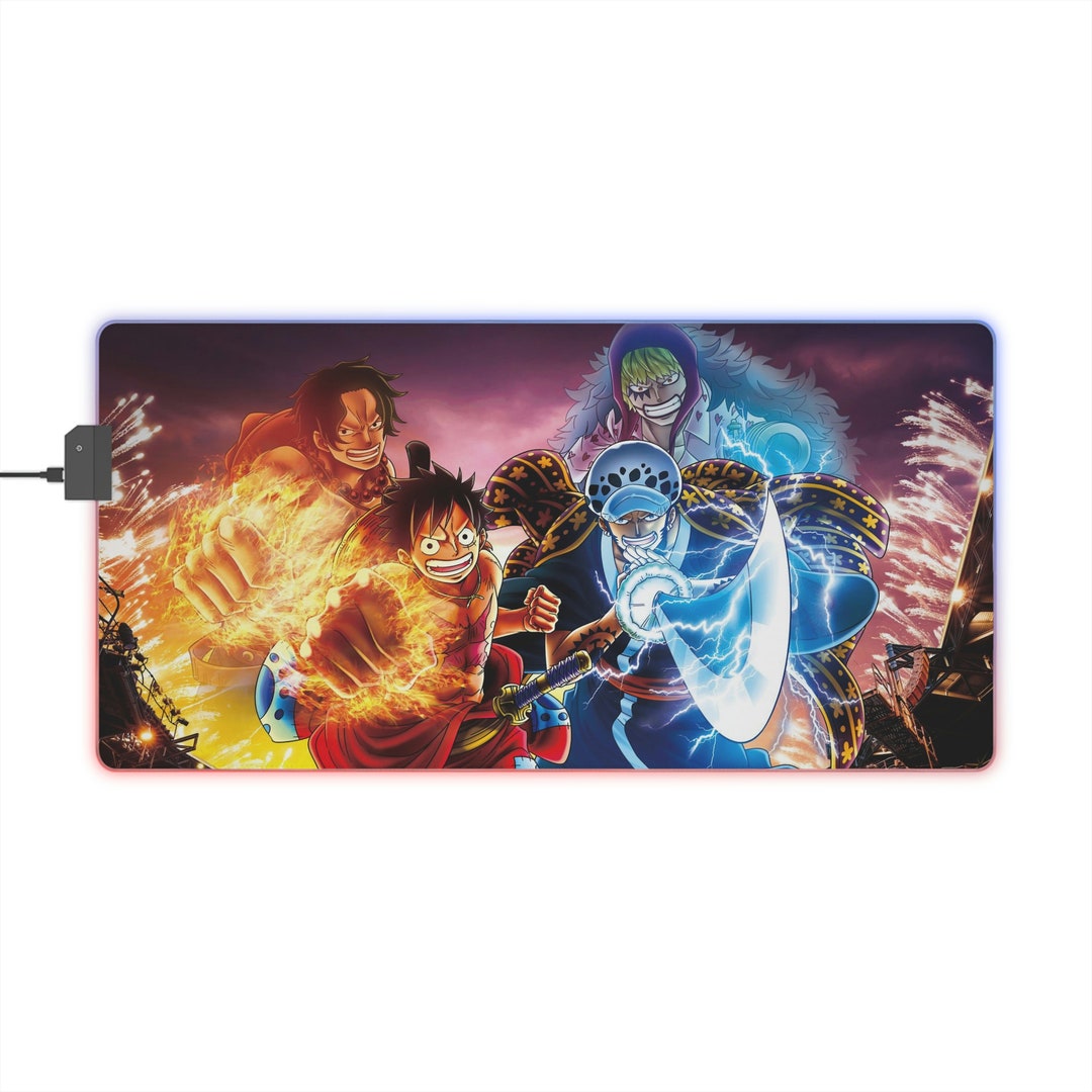One Piece Anime LED Gaming Mouse Pad - Etsy