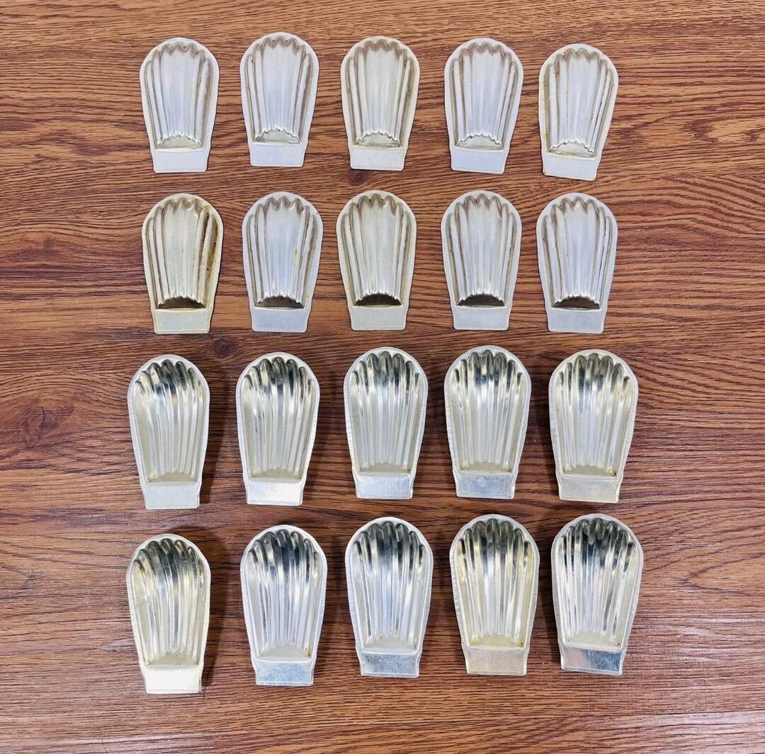 20 X Tin Metal Madeleine Chocolate Candy Butter Soap Mold Vintage ...