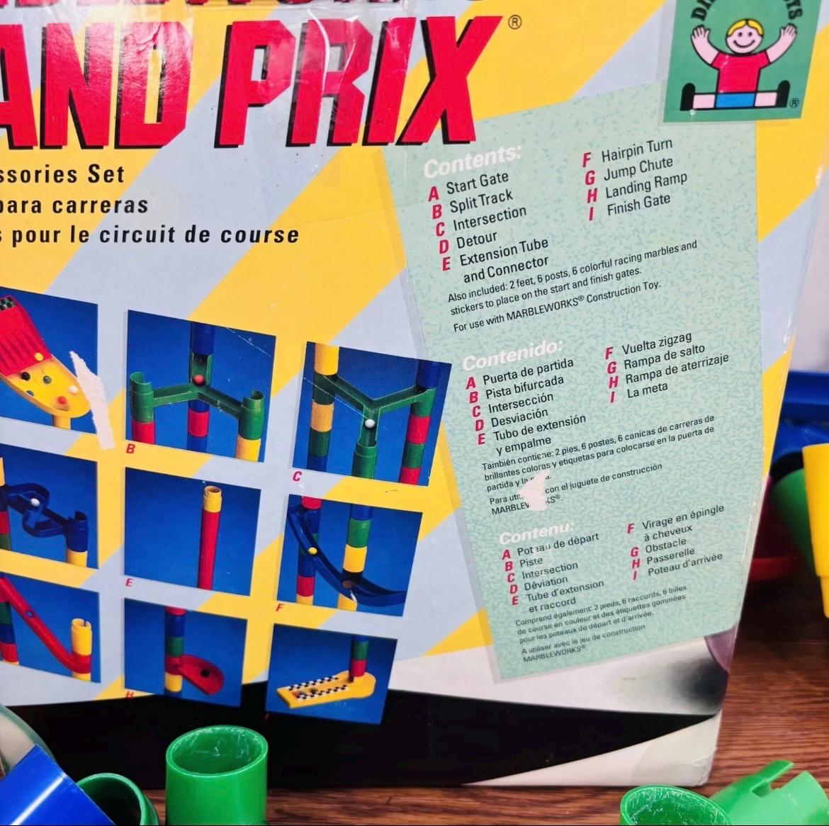 Vintage Marbleworks & Grand Prix Marble Building Sets by Discovery Toys ...