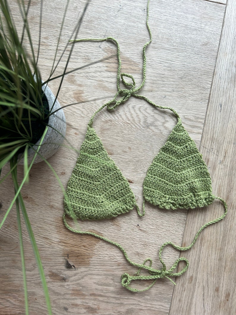 Crochet Triangle Bikini Pattern - Etsy