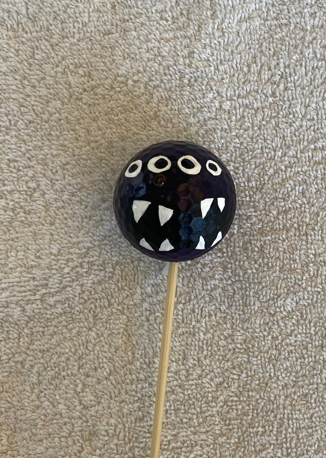 Golf Ball Monster Purple - Etsy