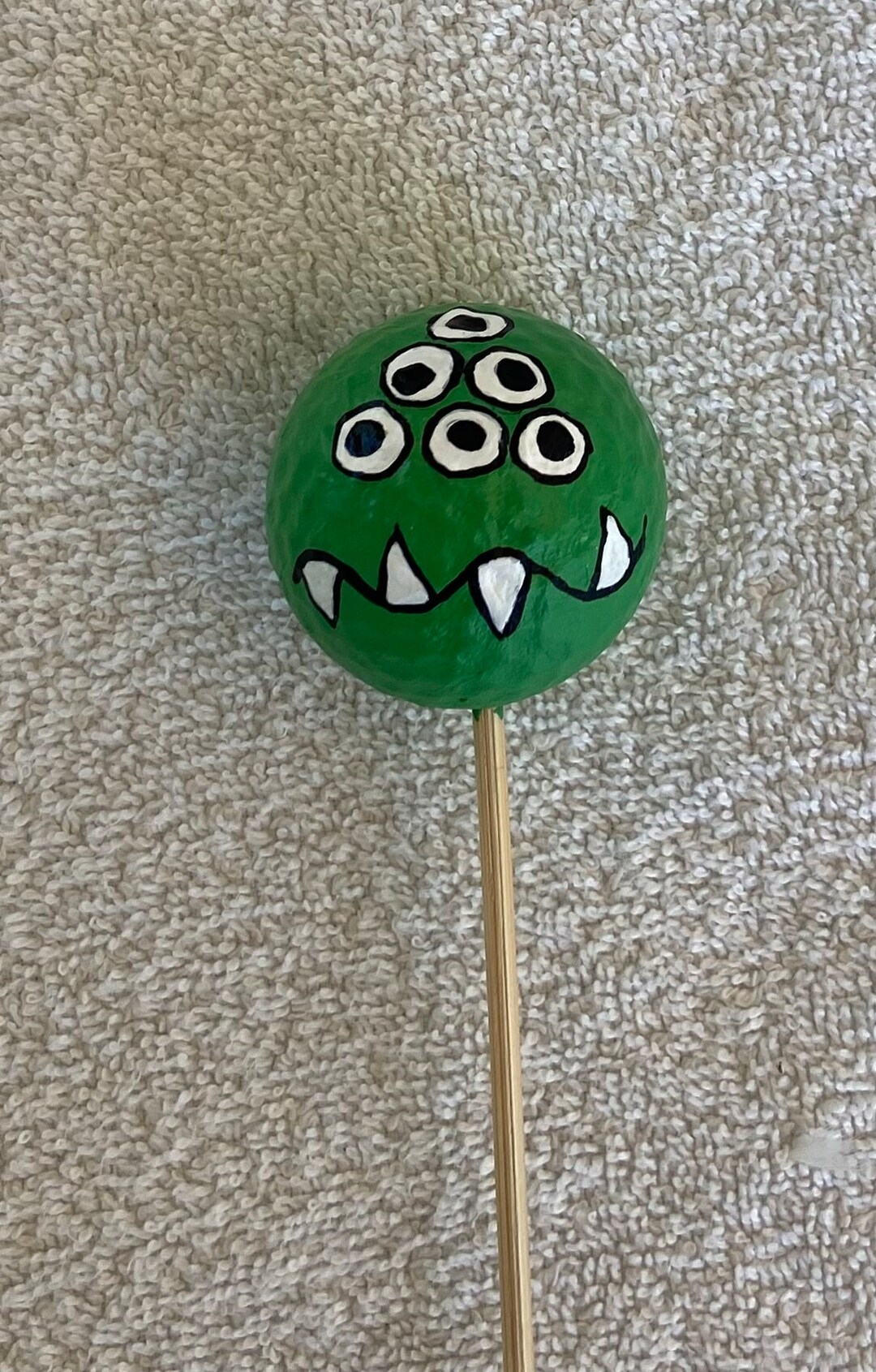 Golf Ball Monster Green Pyramid Eyes - Etsy