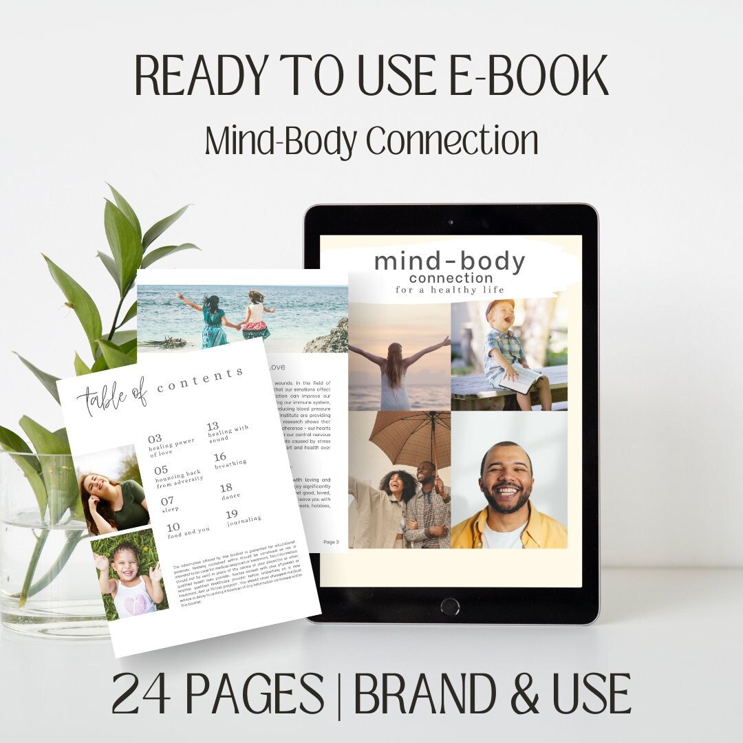 Ready-to-use Editable E-book Template - Mind-body Connection - Etsy