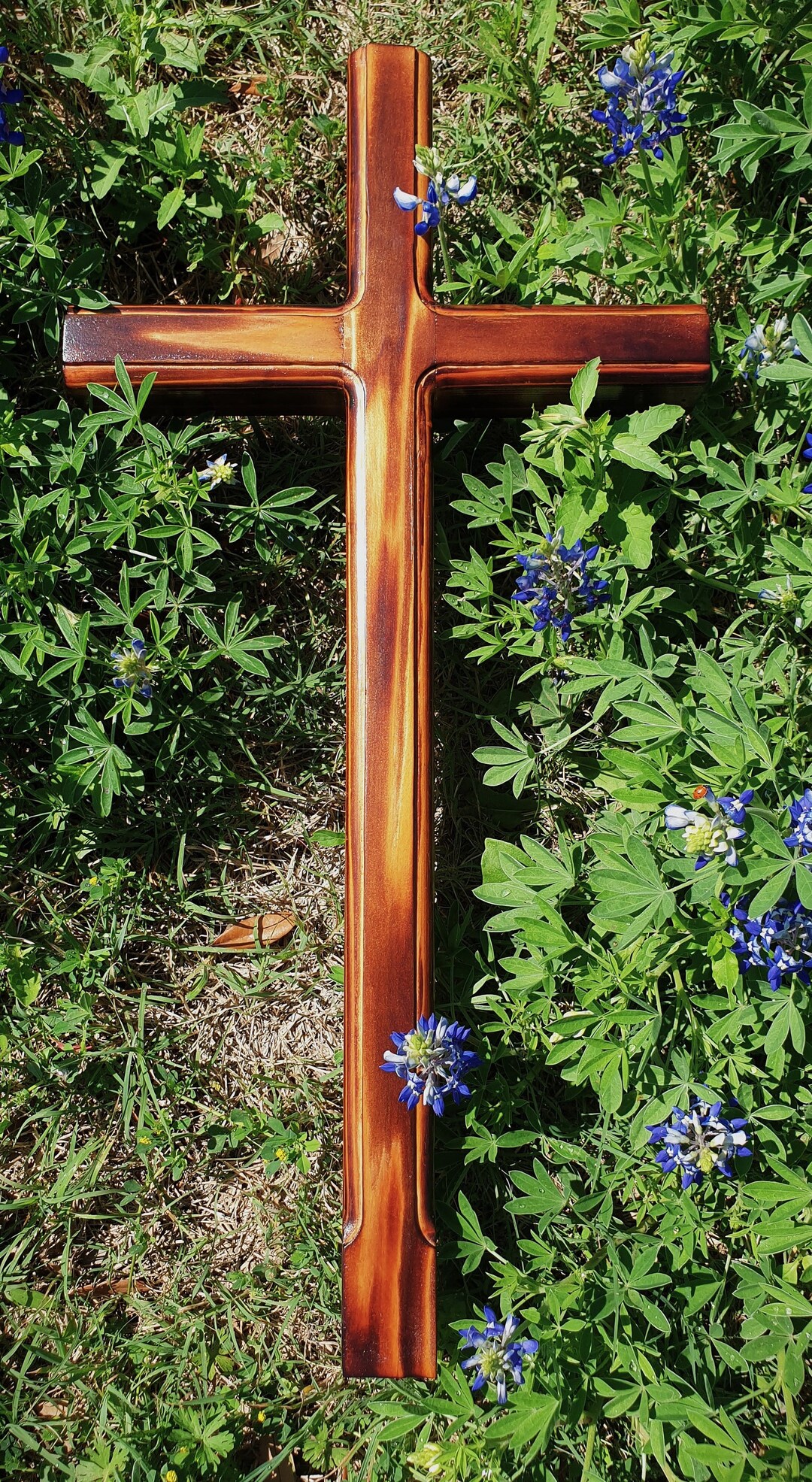 24 Inch Toasted Cedar Wall Cross - Etsy