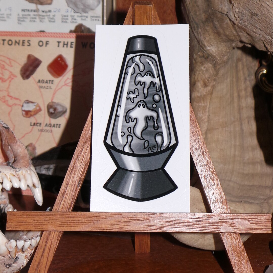 Ghastly Lava Lamp - Vinyl Sticker - Etsy