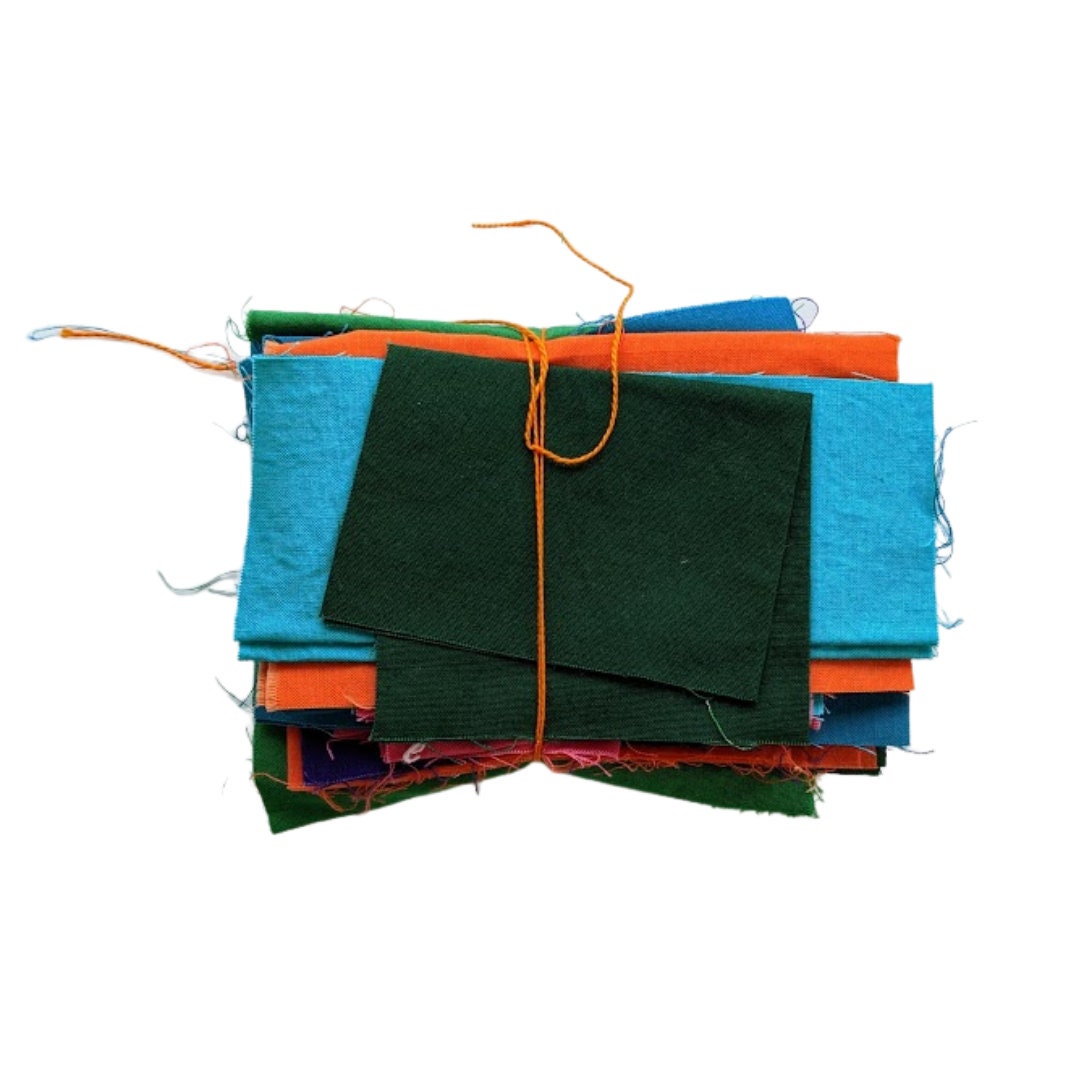 Solid Fabric Scrap Pack - Etsy