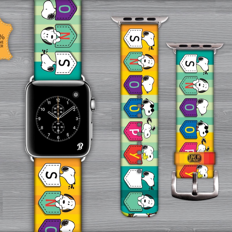 Snoopy Watch Band Leather - Etsy