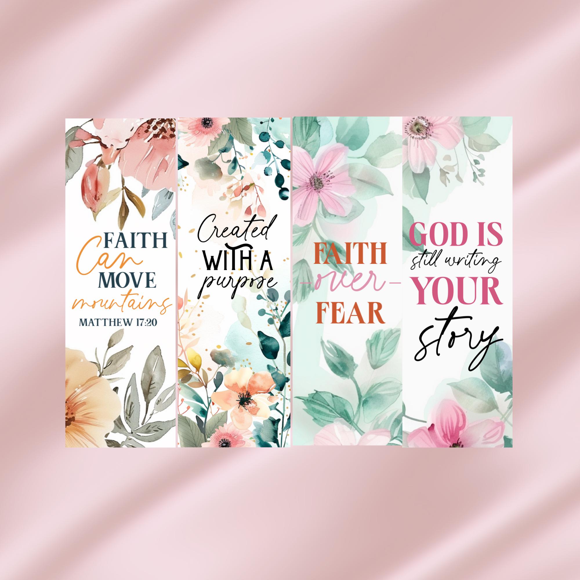 Bookmark - Inspirational Words and Bible Verse Bookmarks II - Etsy