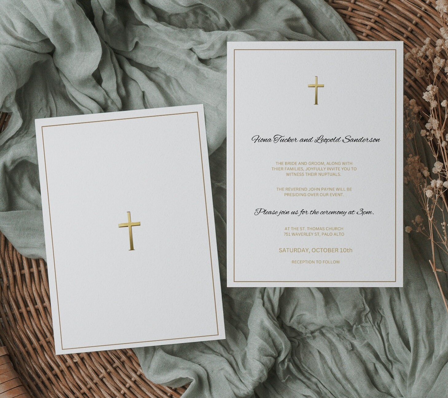 Traditional Wedding Invitation Template Wedding Stationary - Etsy