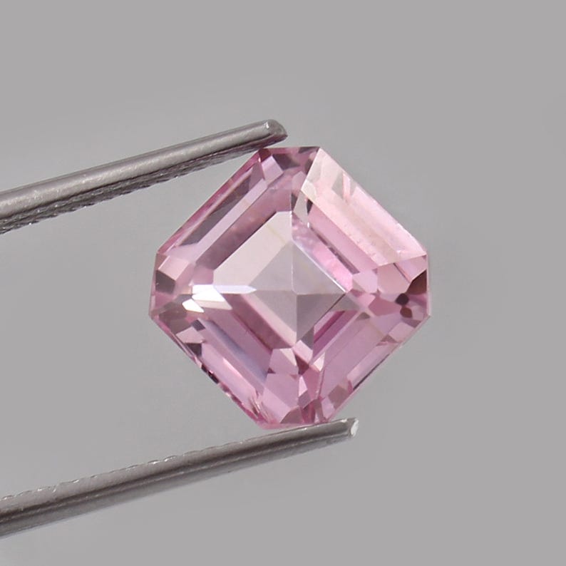 AAA Flawless Ceylon Morganite Square Octo 99 Mm Loose Gemstone, Asshcer ...