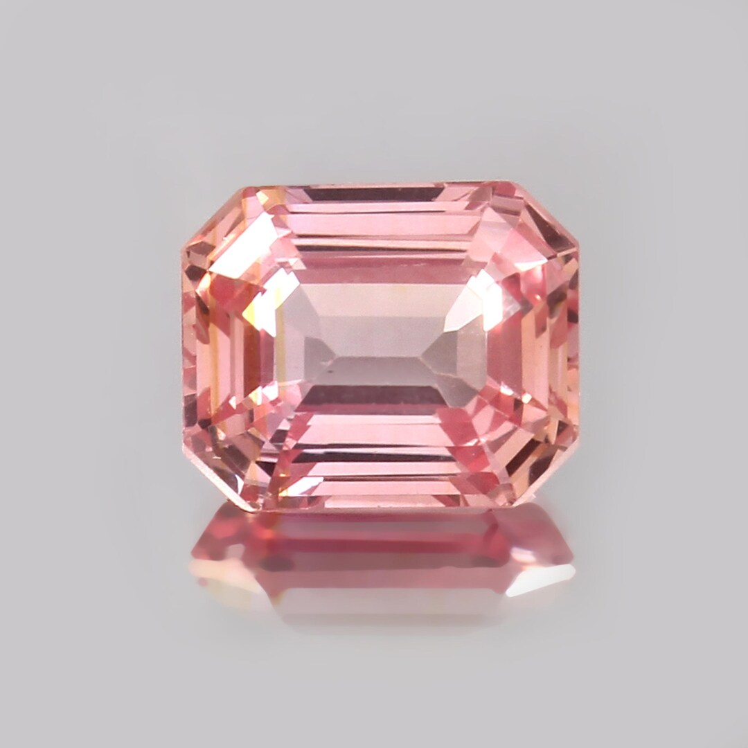 AAA Flawless Peach Morganite Octogan 1012mm Loose Emerald Cutting ...