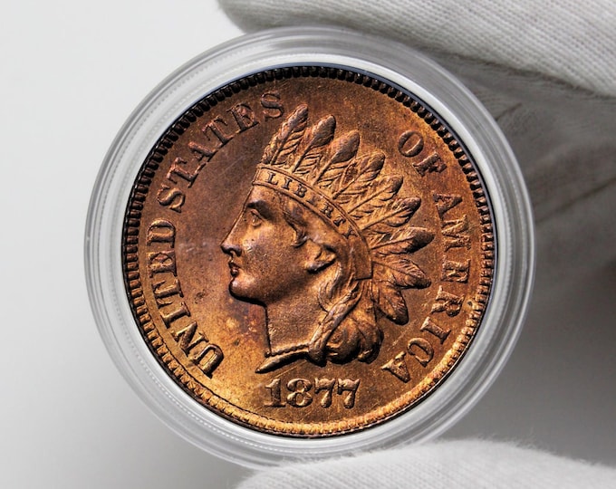 COINS 1877 Indian Head One Cent Collectibles Coins US Commemorative ...