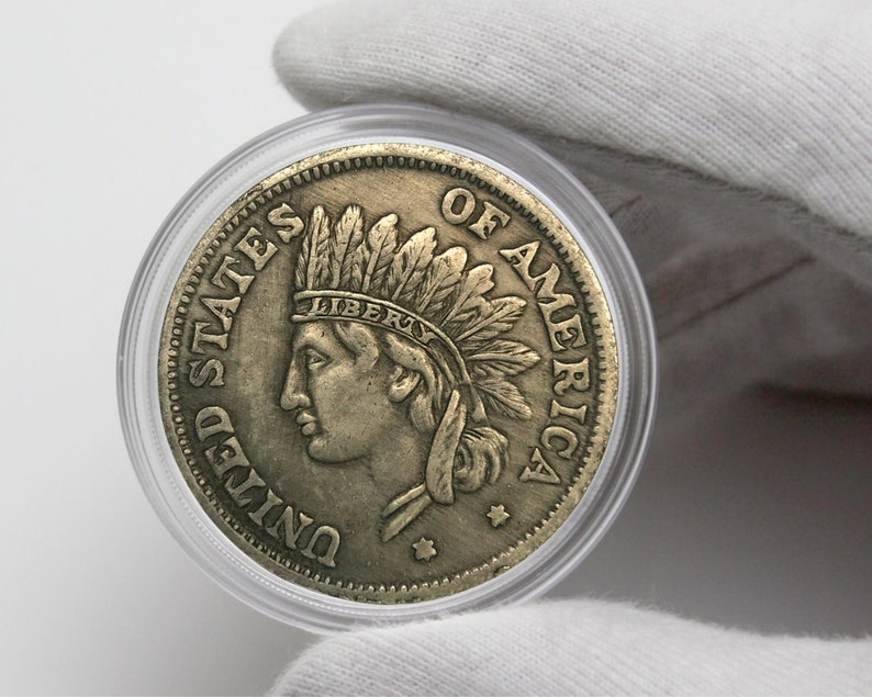 COINS 1851 Indian Head One Dollar Collectibles Coins US Commemorative ...