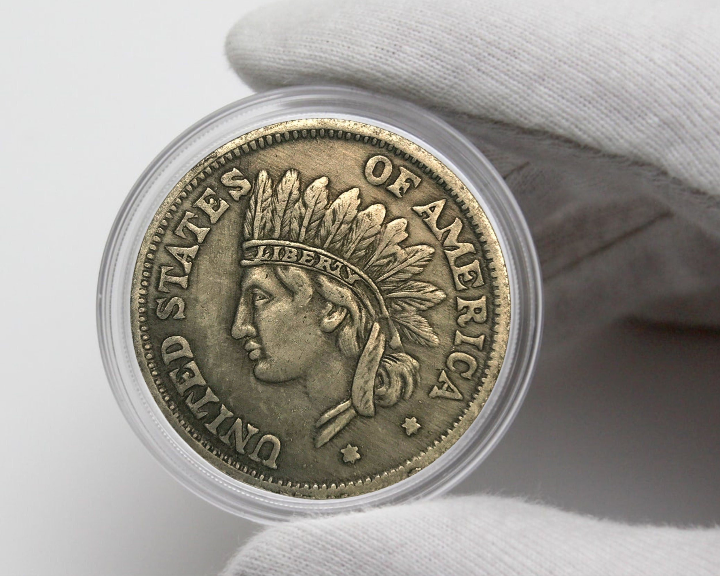 COINS 1851 Indian Head One Dollar Collectibles Coins US Commemorative Coins Old Coins Perfect ...