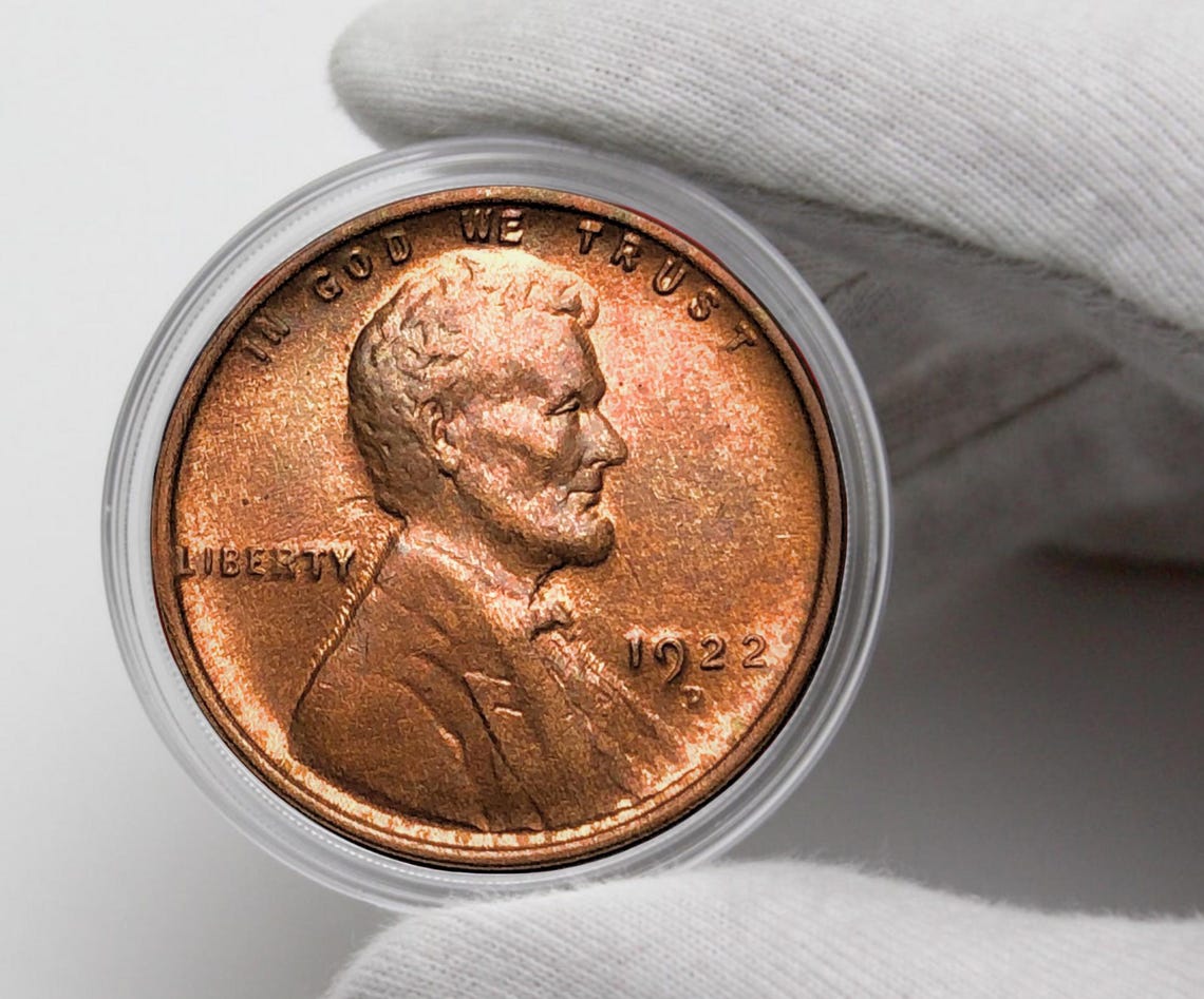 Coins 1922 D Lincoln Penny Collectibles Coins US Commemorative Coins ...
