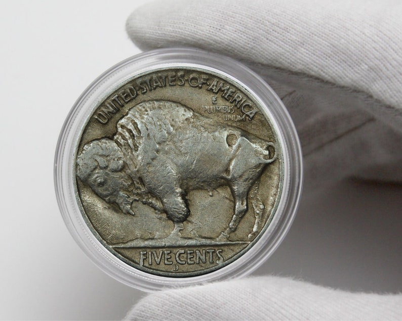 Coins 1937 D 3 Legged Buffalo Nickel Collectibles Coins US ...