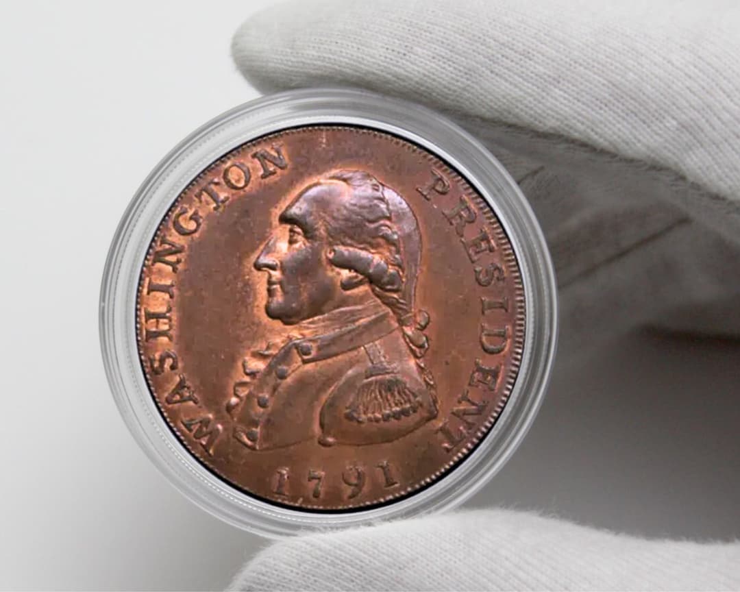 Coins 1791 Large Eagle Washington Cent Collectibles Coins US ...