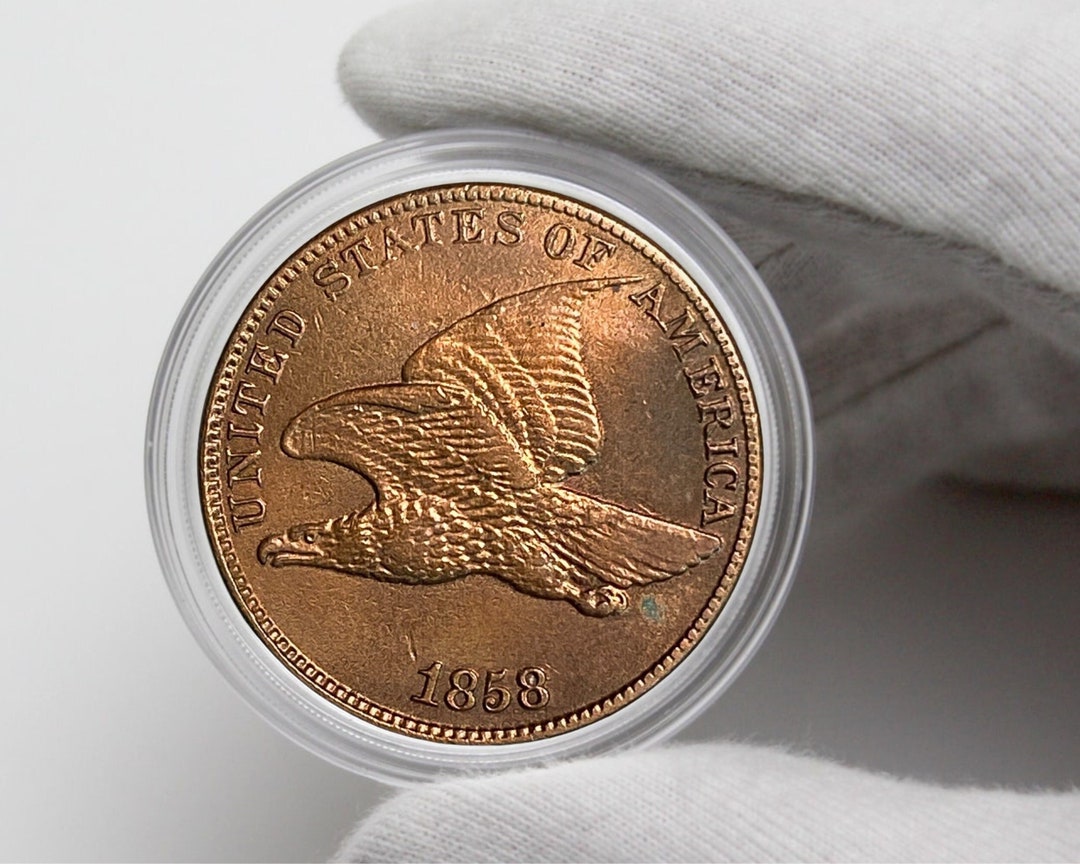 Coins 1858 Flying Eagle One Cent Collectibles Coins US Commemorative ...