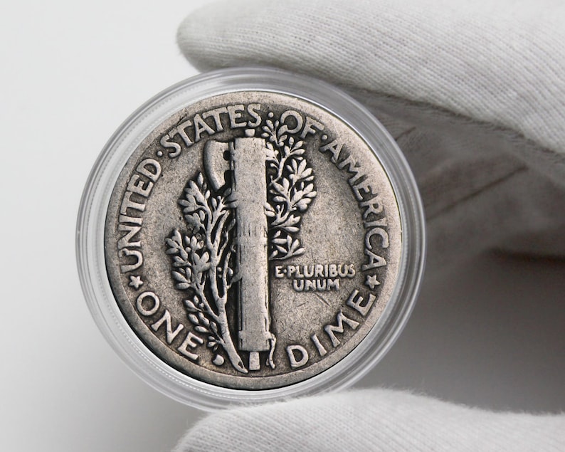 Coins 1916 D Mercury Dime in God Wetrust Collectibles US Commemorative ...